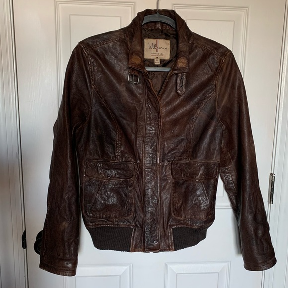 Wilson | Jackets & Coats | Wilsons Leather Dark Brown Bomber Aviator ...